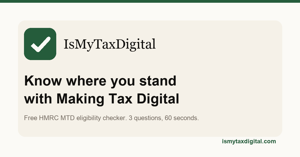 MTD software comparison by taxpayer type | IsMyTaxDigital
